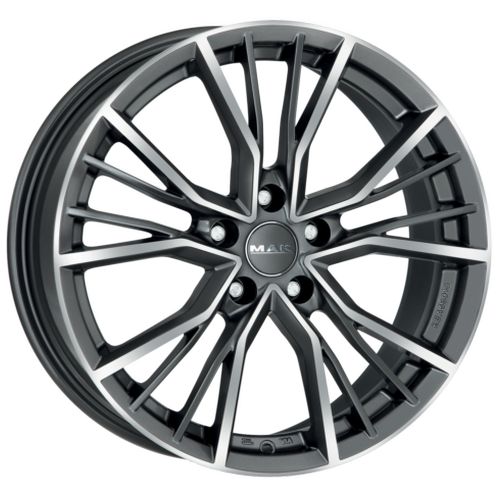 Alu felna 20x9,0J 5/112 ET26 66,45 MAK Union - Gun Met-Mirror Face