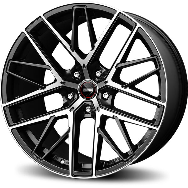 Alu felna 21x11,5J 5/112 ET40 66,6 MOMO RF Rfx01 - Matt Black Polished