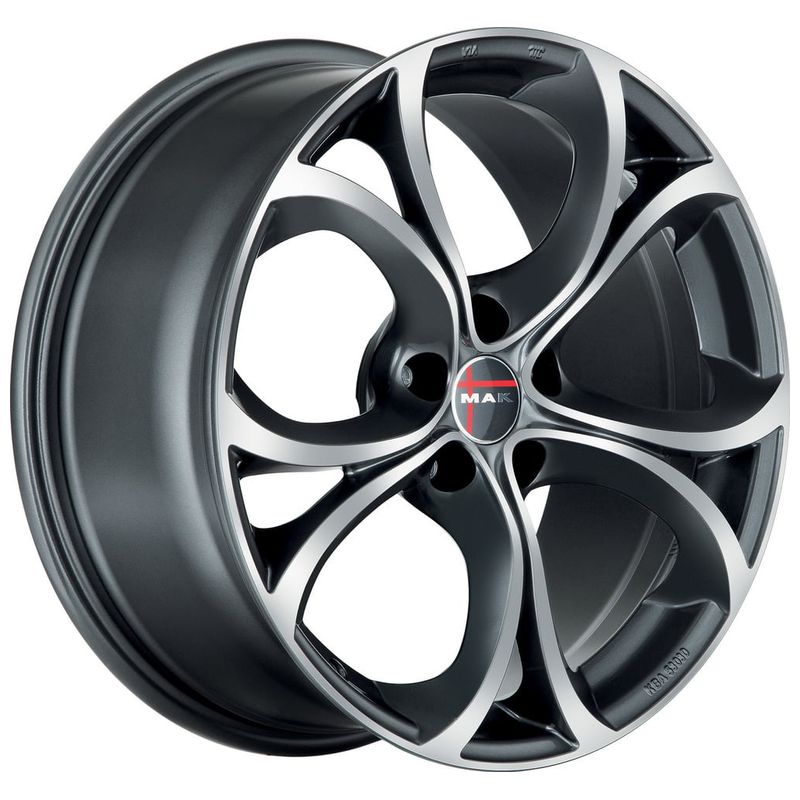 Alu felna 19x8,5J 5/110 ET30 65,1 MAK Lario - Gunmetal Polished