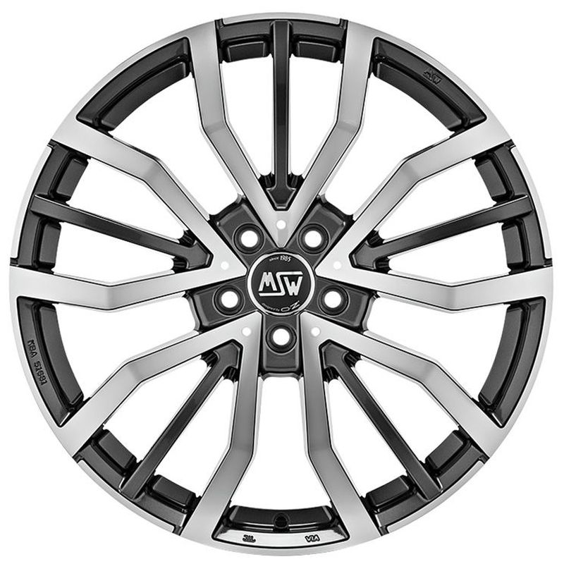 Alu felna 20x8,5J 5/112 ET30 73 MSW 49 - Gun Metalic Polished