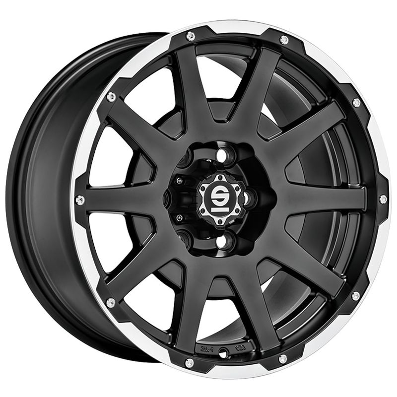 Alu felna 17x8,5J 6/139,7 ET25 106,1 SPARCO Dakar - Black Polished