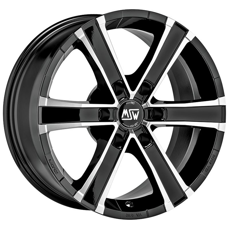Alu felna 18x8,0J 6/114,3 ET35 66,1 MSW Sahara 6 - Black Polished