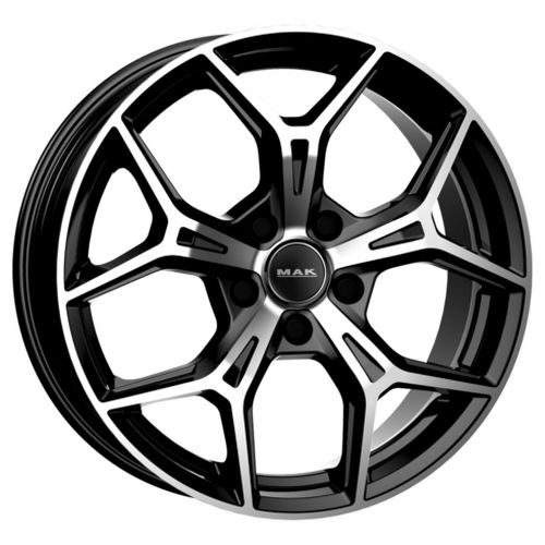 Alu felna 17x7,0J 5/108 ET47,5 63,4 MAK Epica - Black Mirror
