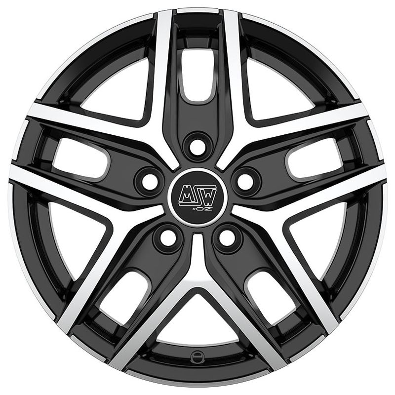 Alu felna 16x6,5J 5/130 ET65 78,1 MSW 40 Van - Black Polished