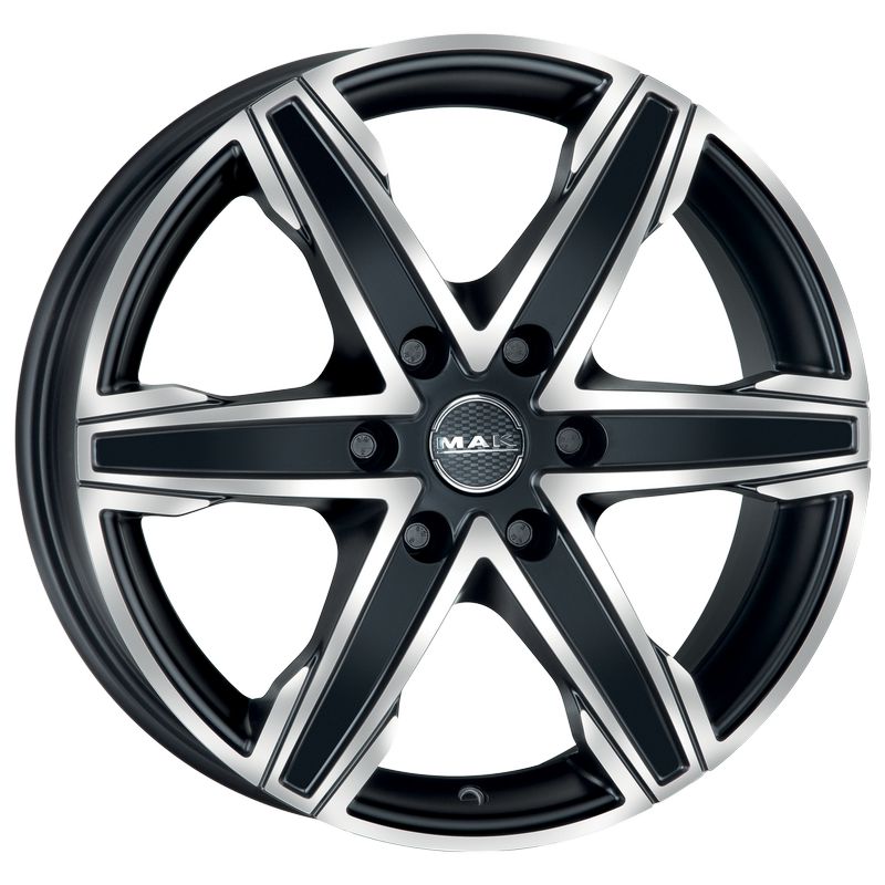 Alu felna 16x7,0J 6/139,7 ET38 67,1 MAK King 6 - Black Polished