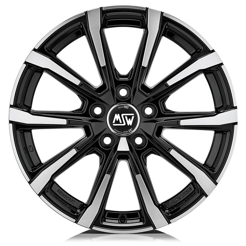 Alu felna 16x6,5J 5/112 ET41 57,1 MSW 79 - Gloss Black Full Polished