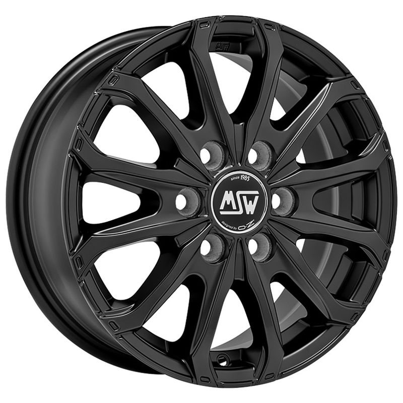 Alu felna 16x6,5J 6/130 ET62 84,1 MSW 48 Van - Matt Black
