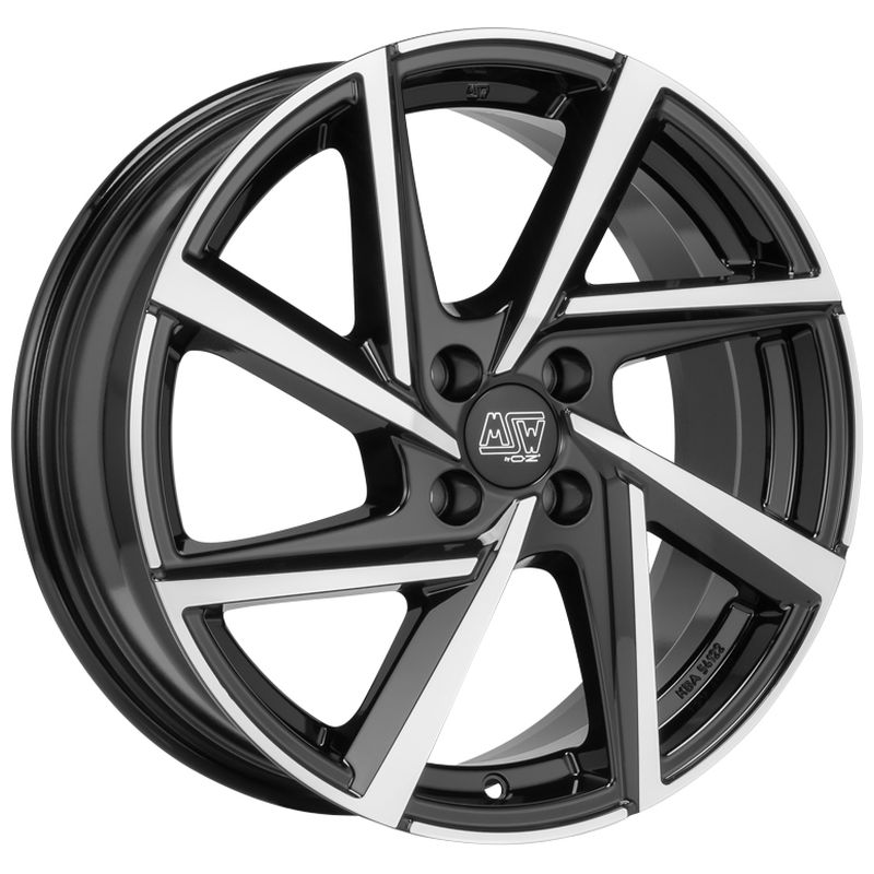 Alu felna 16x6,5J 4/98 ET35 58,1 MSW 80-4 - Gloss Black Full Polished