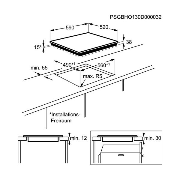AEG ugradni set OU5AB21CM+HK654070FB