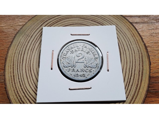 FRANCUSKA 2 FRANCS 1943 GODINA