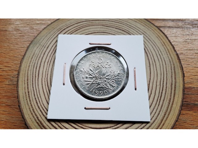FRANCUSKA 5 FRANCS 1990 GODINA