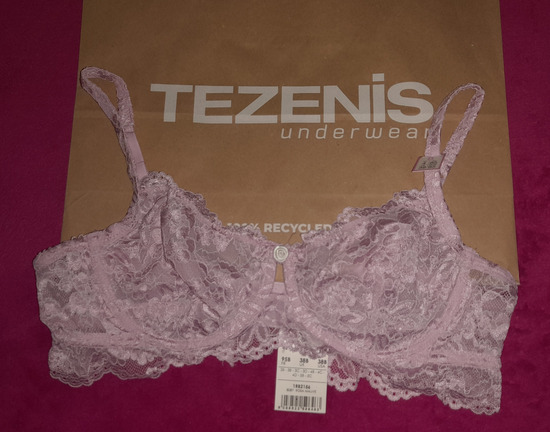 Tezenis ljubicasti/lila cvrsta cipka 85B NOVO!%