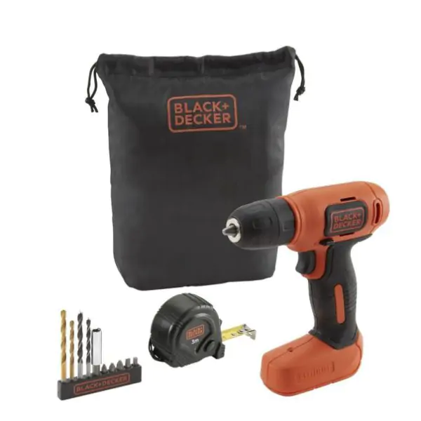 Black + Decker akumulatorska bušilica set BDCD8GPA