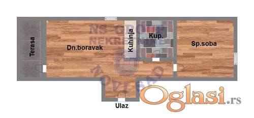 Dosoban stan na Telepu,43m2