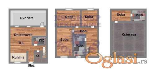 113m2 Petosoban stan Klisa