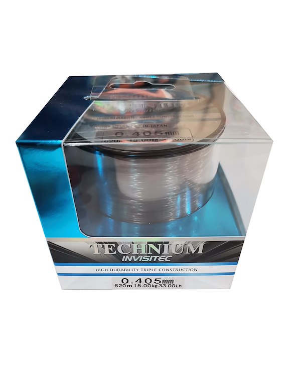 MONOFIL SHIMANO TECHNIUM INVISITEC 620M 0.405MM 15.0KG GREY