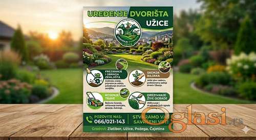 Košenje trave i uredjenje dvorista Uzice ,Zlatibor