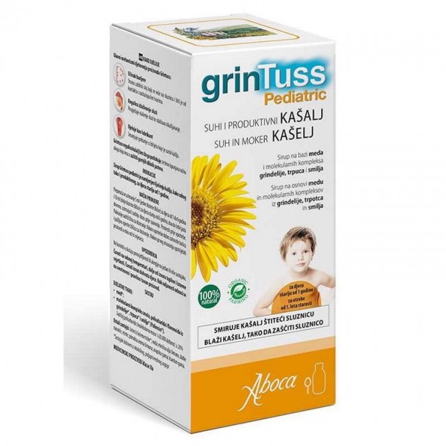 GRINTUSS PEDIATRIC SIRUP PROTIV KAŠLJA ZA DECU OD 1. GODINE 180G