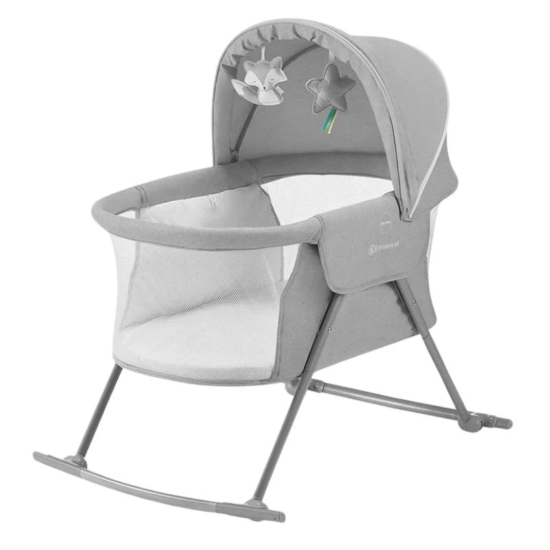 Kinderkraft Lovi kolevka za bebe Grey, 0m+