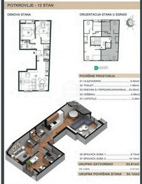 Stan u novogradnji u izgradnji kod Hipodroma ID#9268
189.420 €