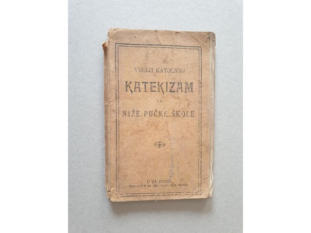 Veliki katolički katekizam za niže pučke škole, 1919. g