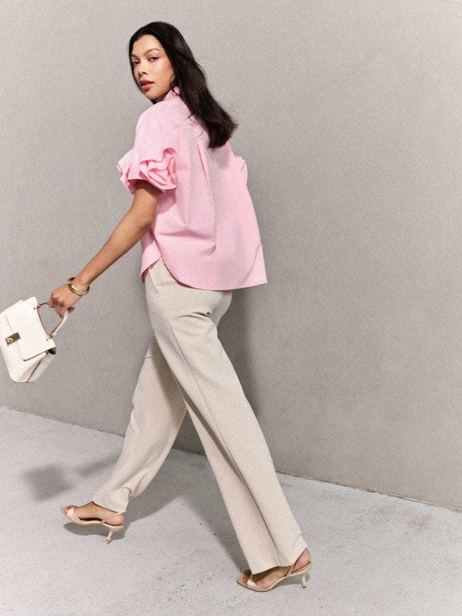 Wide leg pantalone