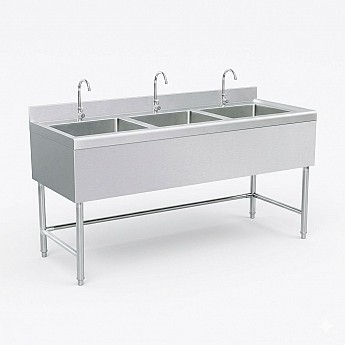 Inox sudopera sa tri korita 1800x700x850mm