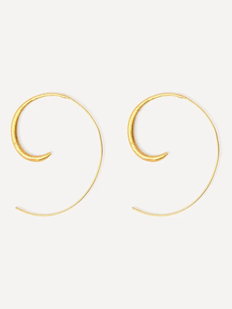 Ottoman Hands Aegina Pull Through Hoop Earrings