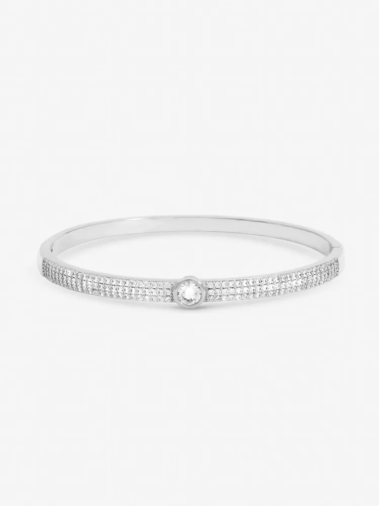 Srebrno Tone - Jon Richard Crystal i Pave Boja kamena Bangle