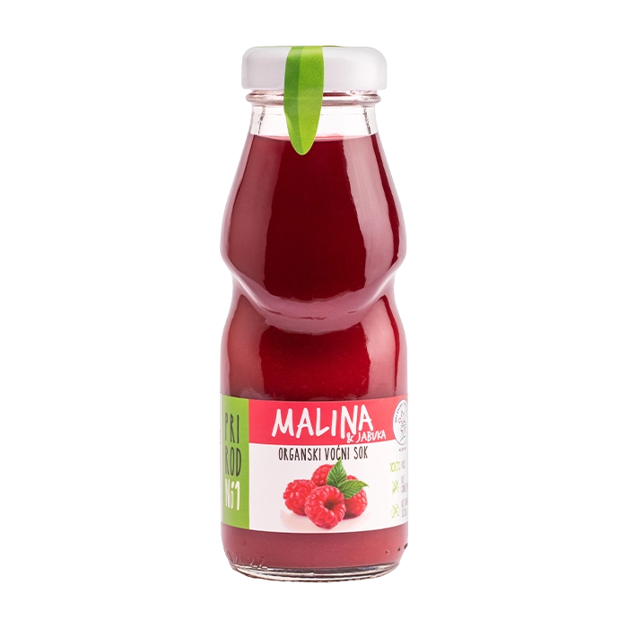 Organski voćni sok malina jabuka 200ml