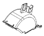 SUS ELECTROLUX AEG ZANUSSI POKLOPAC VENTILATORA - 1366042032