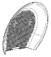 SUS ELECTROLUX AEG ZANUSSI ZADNJI POKLOPAC ZASTITA TUNELA VAZDUHA SUSARE 4055425823 - 4055425823
