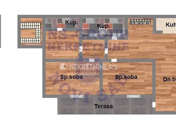 Trosoban stan na Bulevaru Patrijarha Pavla,73m2
