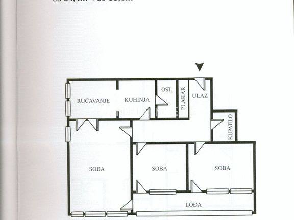 Blok 45,J.Gagarina, J-Z, 2.5/3.5,85m2,lođa,5/13, dva nova lifta