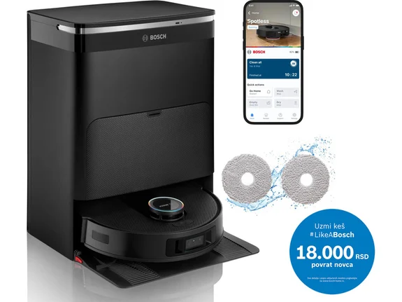 Bosch Robotski usisivač Spotless Max Cam BCRDW3BX