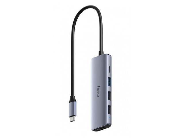 Cudy UH405, 5-In-1 HDMI 4K USB-C Hub 30/60/120 Hz, 5Gps, 100W