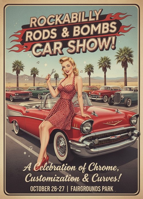 Rockabilly Rods & Bombs - Car Show