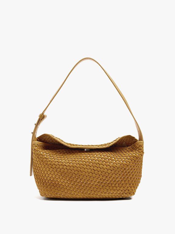 SHOULDER BAG WITH BRAIDED LEATHER