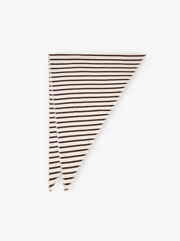 SCARF WITH STRIPES 100% COTTON