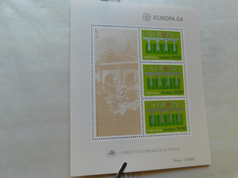 ** MADEIRA EUROPA 1984 BLOK **