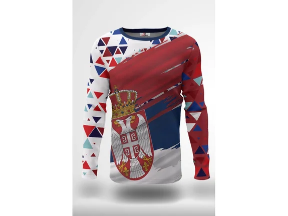 Proonly Dukserica sa motivom Srbije, premium kvalitet, unisex kroj pogodna za svakodnevno nošenje