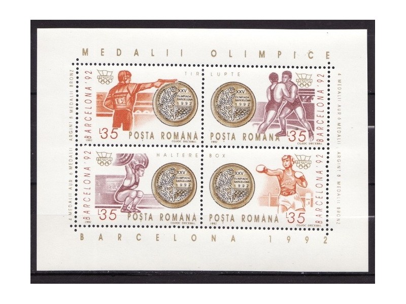 Rumunija - Bl olimp medalje 1992.