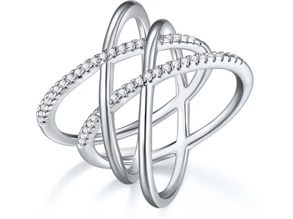 Luxoria Moissanite Noir Mistress Manacles Moissanite Prsten 46 Moissanite