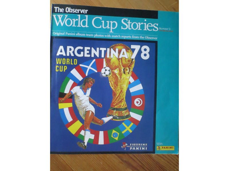 PANINI ARGENTINA 78 THE OBSERVER WORLD CUP STORIES 3