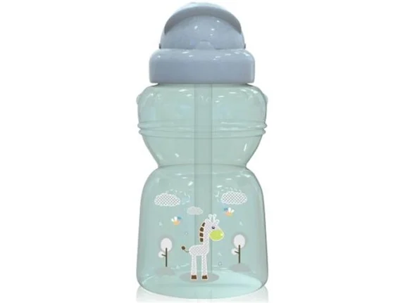 Lorelli Bertoni Sportska flašica sa slamčicom 325ml 6m+ Animals Mint Green