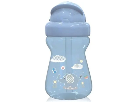 Lorelli Bertoni Mini sportska flašica sa slamčicom 200ml 6+ Animals Moonlight Blue