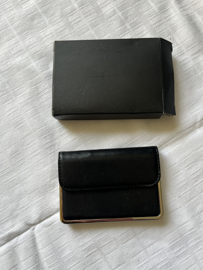 Kožni crni cardholder