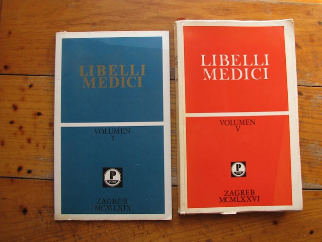 LIBELLI MEDICI VOLUMEN I, V RETKO