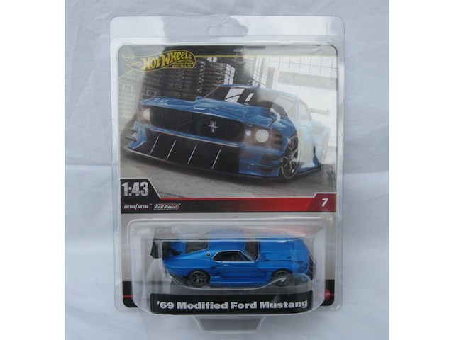 1:43 hot wheels ford mustang `69 modified