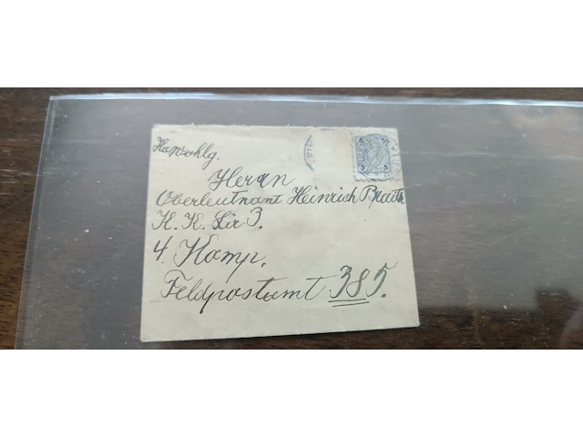 WWI...MINIJATURNO PISMO FELDPOST